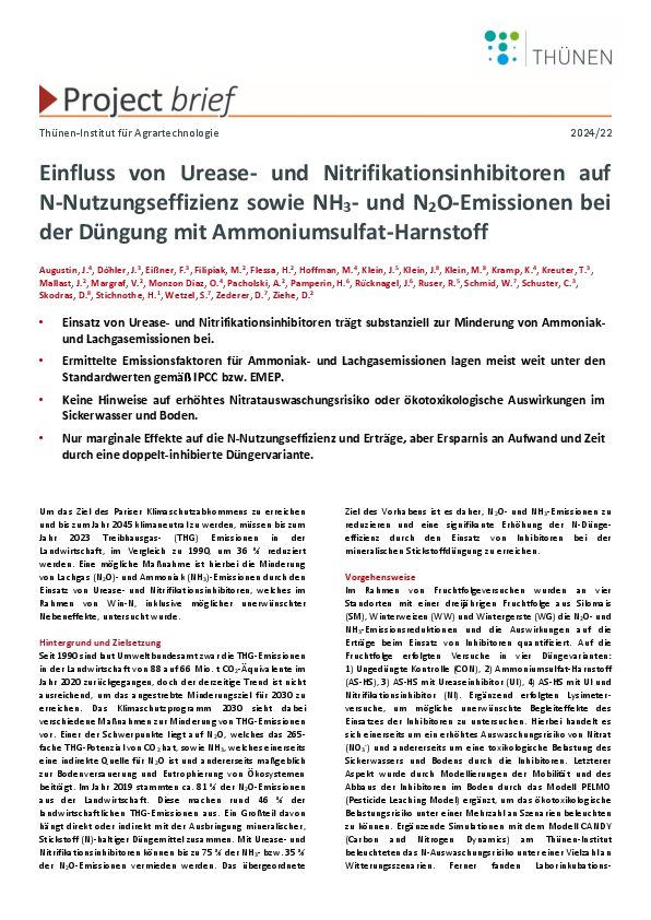 Thünen: Project brief 2024/22