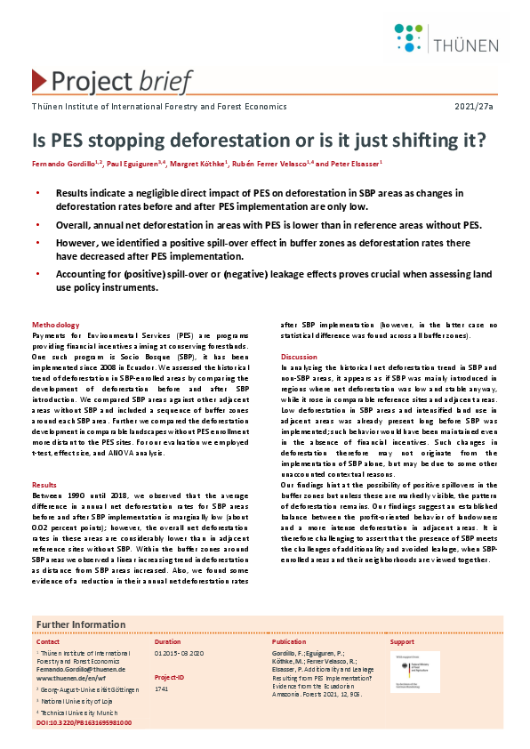 Thuenen: Project brief 2021/27a